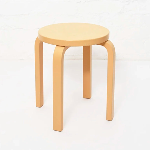 #049 Stool E60, peach color lacquered – Artek Online store
