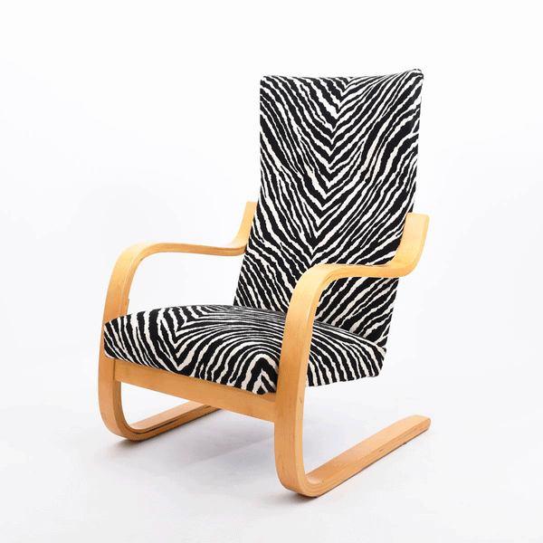 #001 Armchair 35/401, Zebra upholstery – Artek Online store